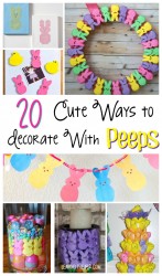 20 Cute ways to decorate with peeps!