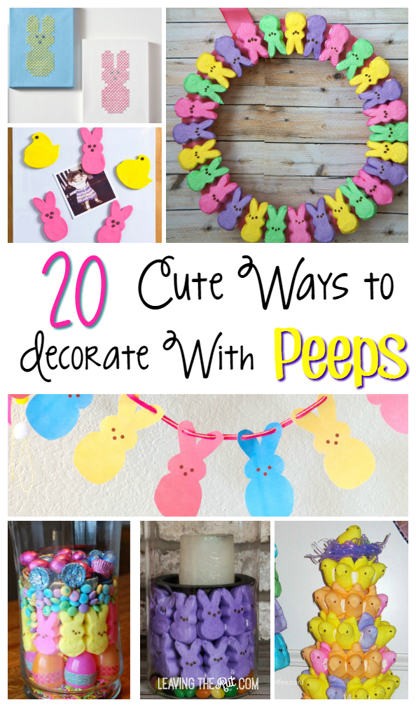 20 Cute ways to decorate with peeps!